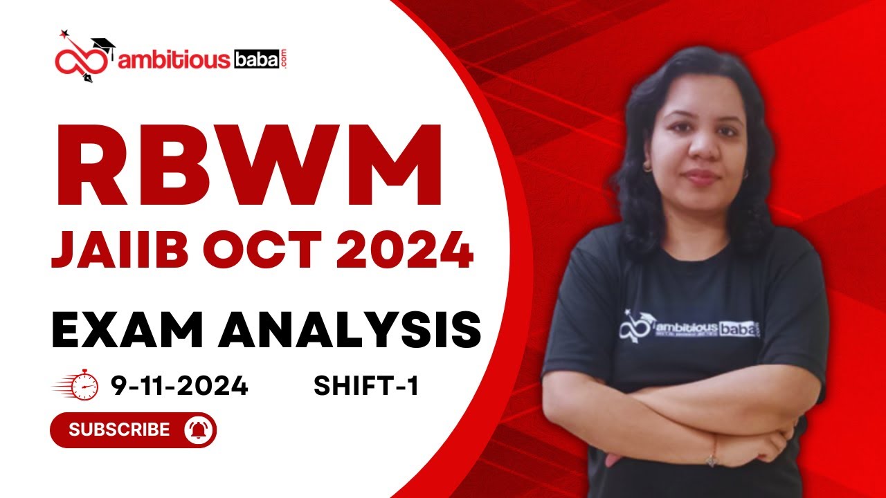 RBWM Exam Analysis | JAIIB Exam | 9 Nov 2024 - Shift 1 | by Ambitious ...