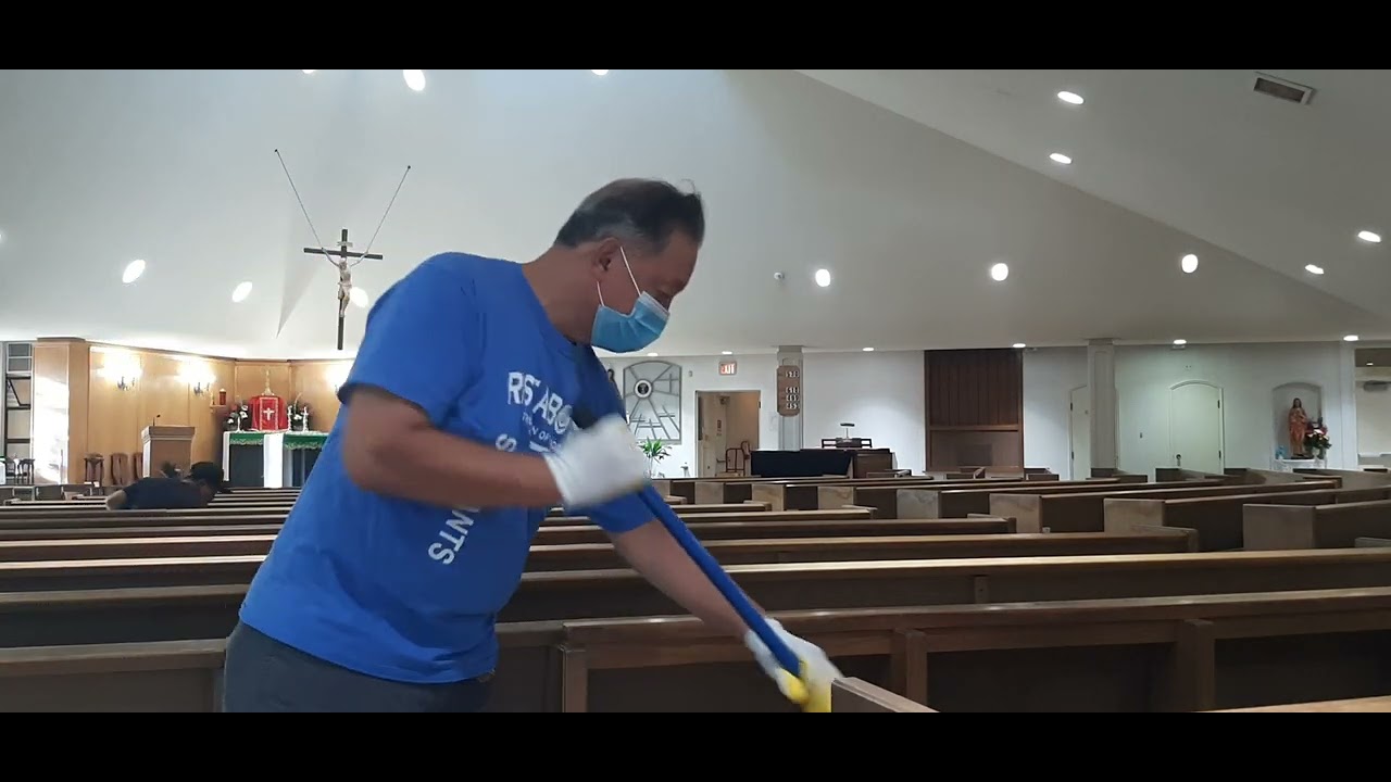 Tulong ulit tyo maglinis sa simbahan mga bossing,tarats na - YouTube