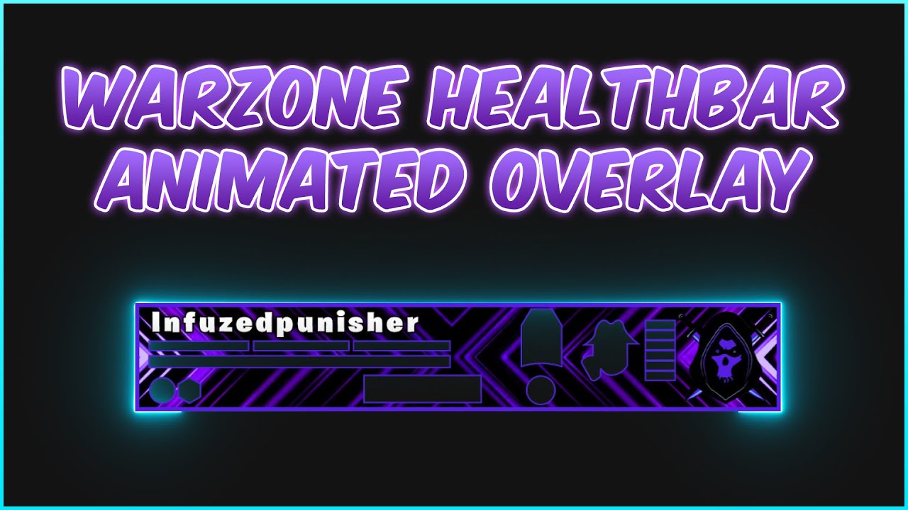 New Format Warzone Healthbar Overlay Done for a streamer. - YouTube