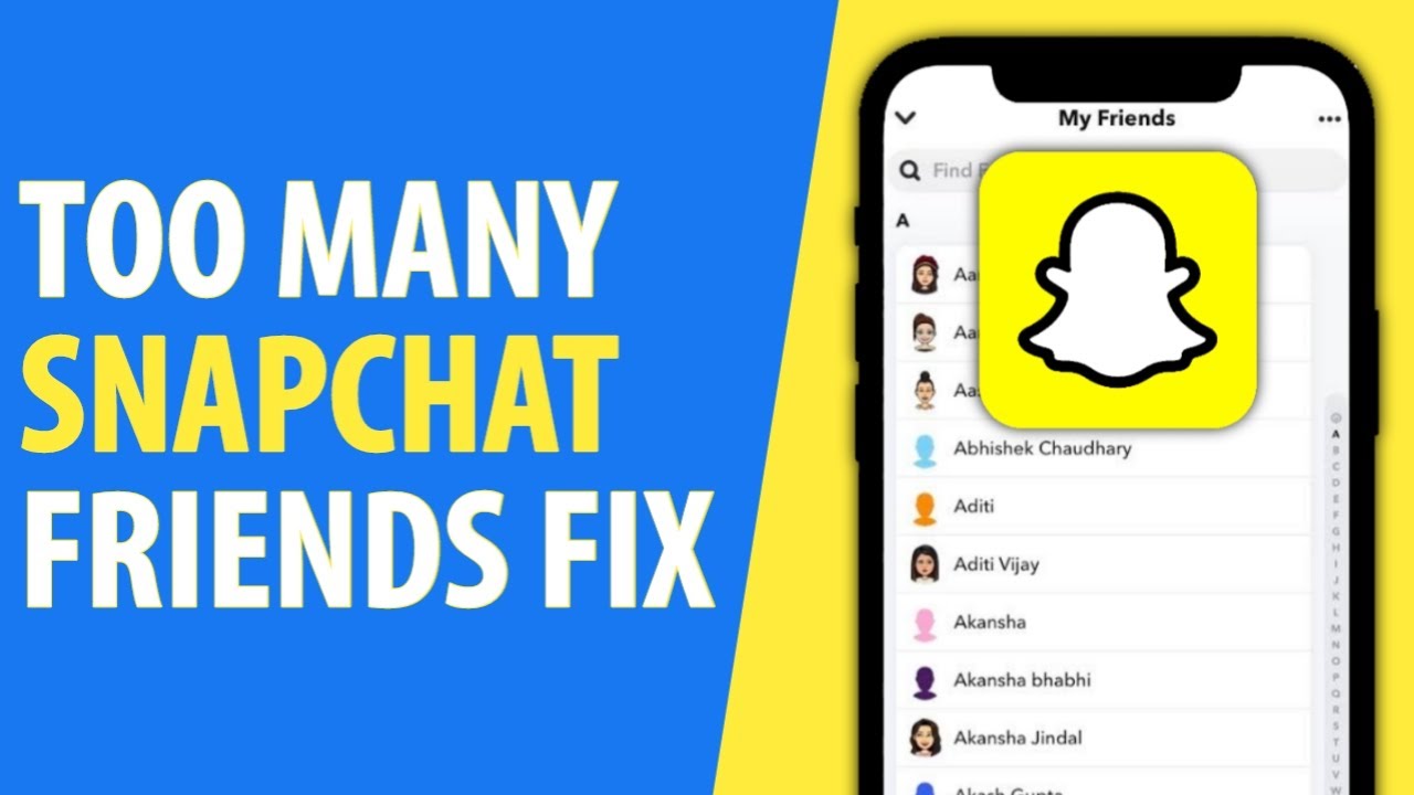 How to Fix Too Many Friends on Snapchat - YouTube