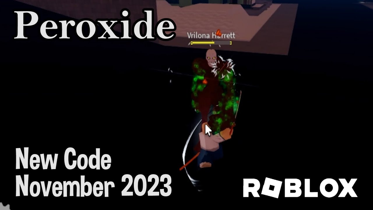Roblox Peroxide New Code November 2023 - YouTube