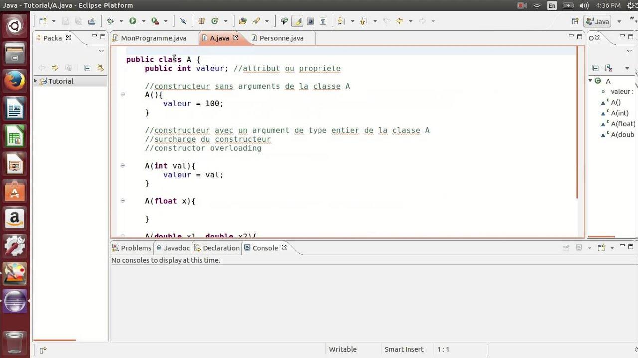 Creation d'une application de gestion d'une librairie en Java - Partie 1 - YouTube
