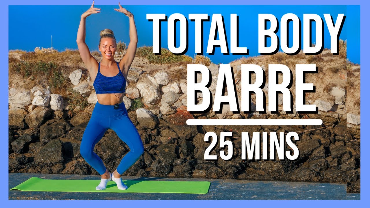 25 Minute Full Body Barre Workout. No Equipment - YouTube