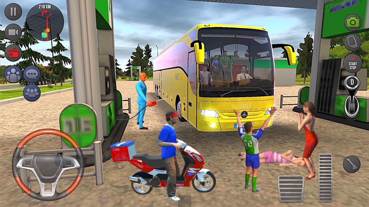 도시 주유소 정류장 버스 운전 재미 ⛽🚌 버스 시뮬레이터 궁극 Best 2021 자동차 시뮬레이터 게임 Androidios 게임 플레이 Youtube