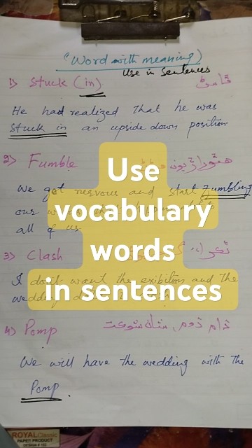 use vocabulary words in sentences #shortvideos #usevocabularywordsin ...