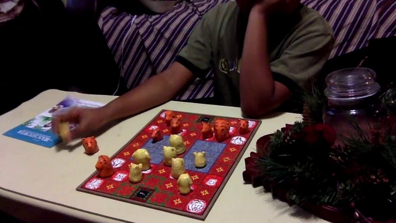 Kaleb Abraham 'a sample game' (with Zekiel) of Animal Chess - YouTube
