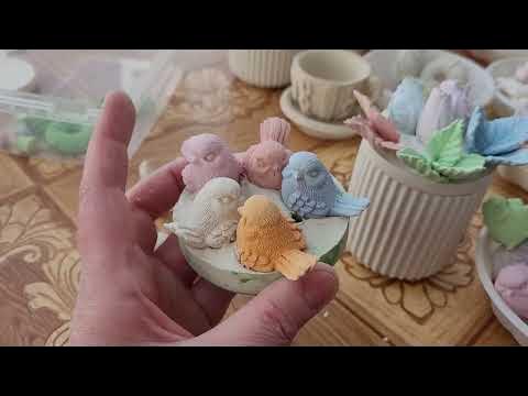 ПОДЕЛКИ ИЗ ГИПСА ДЛЯ АРОМА САШЕ И НЕ ТОЛЬКО - YouTube