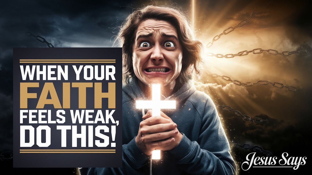 JESUS SAYS: 🕊️ When your faith feels weak....Do This! Don't give up ...