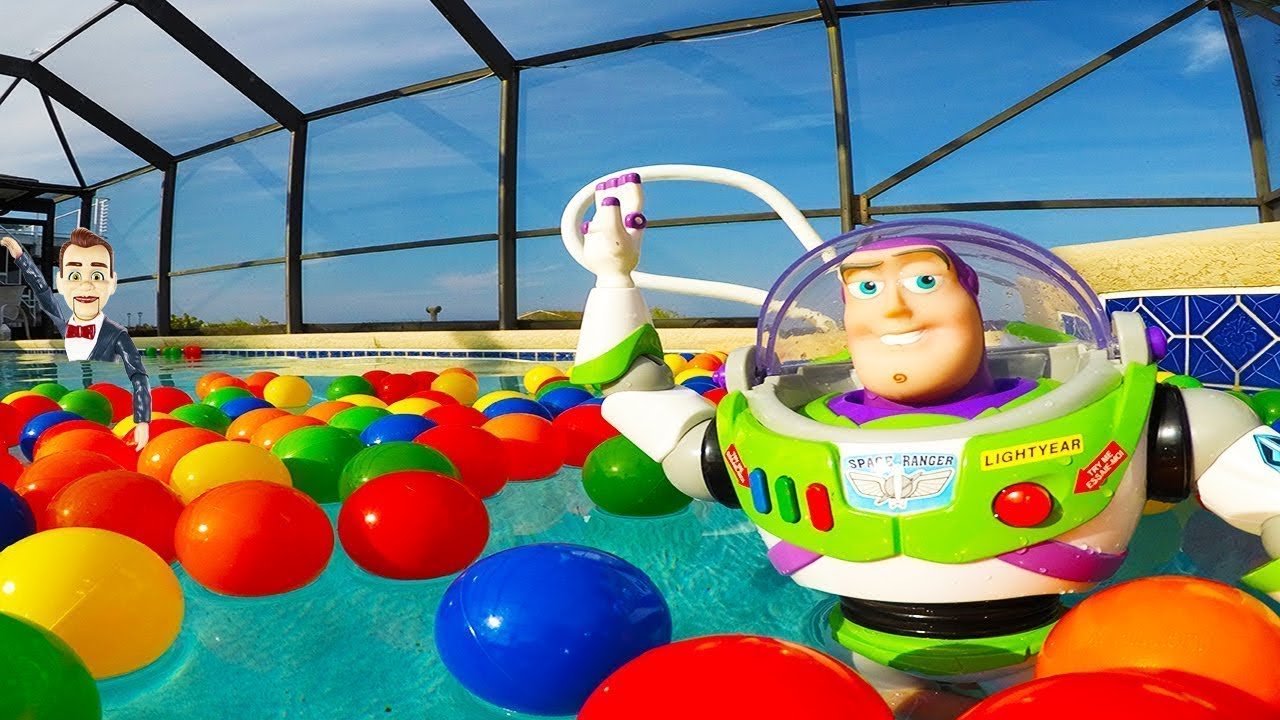 Toy Story, PJ Masks and Friends Swimming Pool Challenge - YouTube