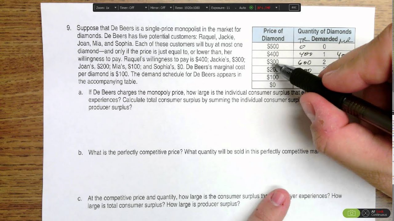 Micro Unit 5 Day 6 Problem #9a - YouTube