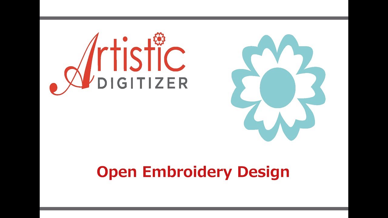 Open Embroidery Design - YouTube