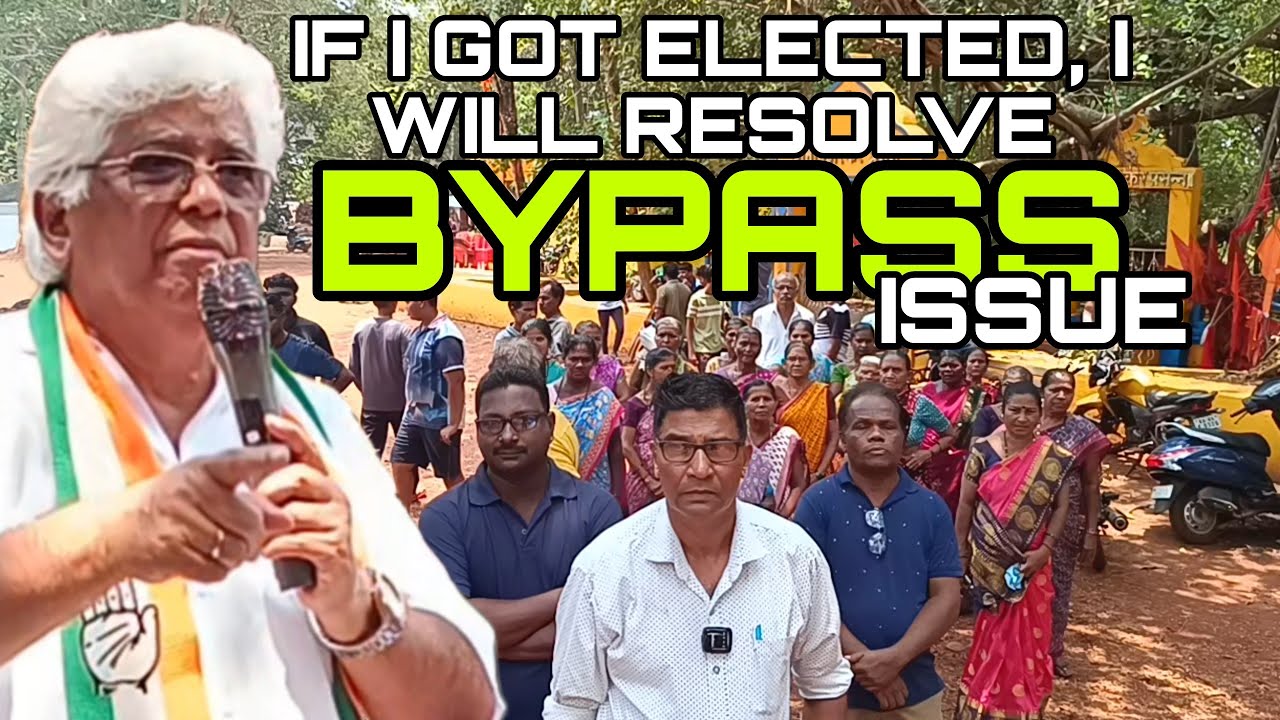 North Goa Congress Candidate Ramakant Khalap addressing Bhoma Villagers ...