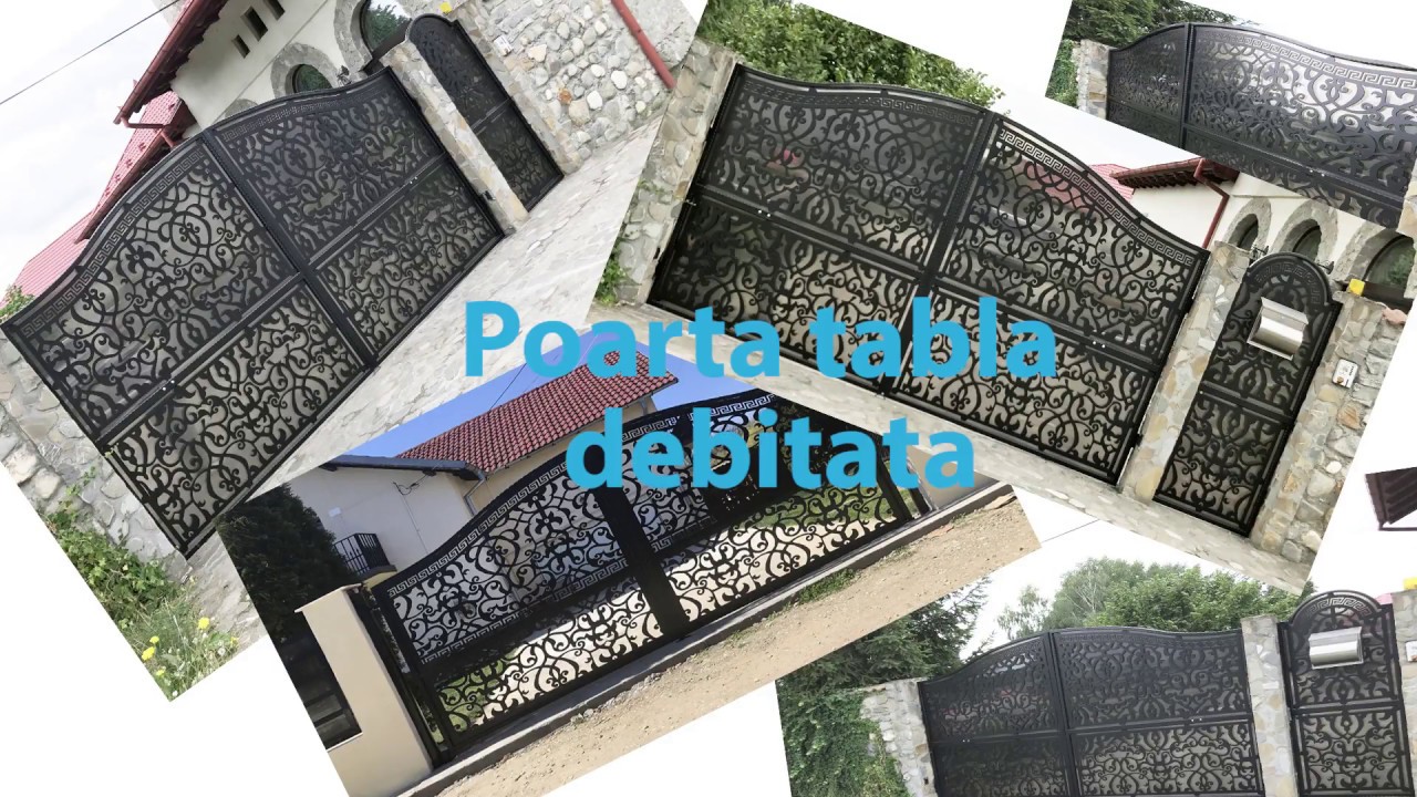 Poarta tabla debitata - YouTube