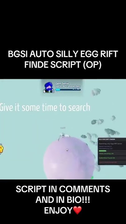 BGSI Auto Silly Egg Finder Script - YouTube
