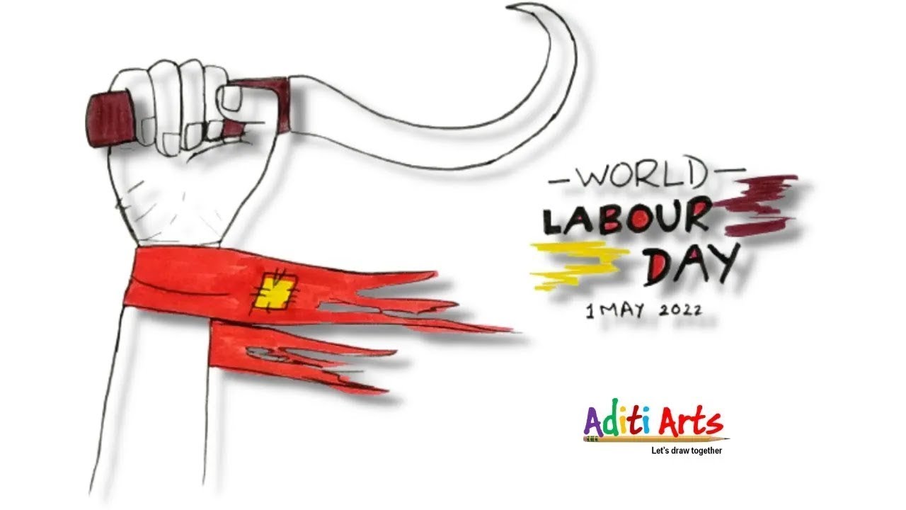 World Labor Day Drawing | Labour Day Drawing | Easy Poster on Labour ...