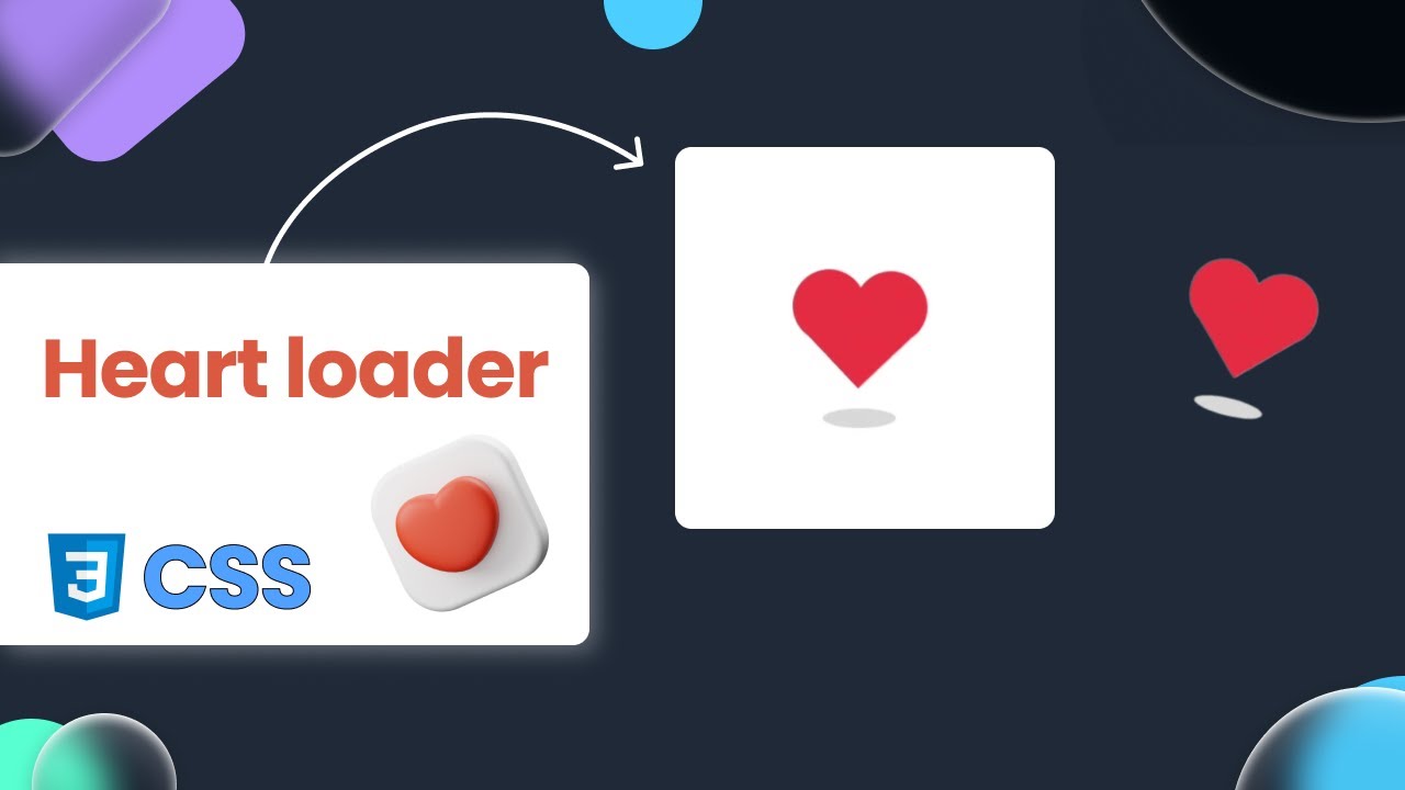 Heart Loader Using Pure Css Html Css Animated Heart Youtube 2021
