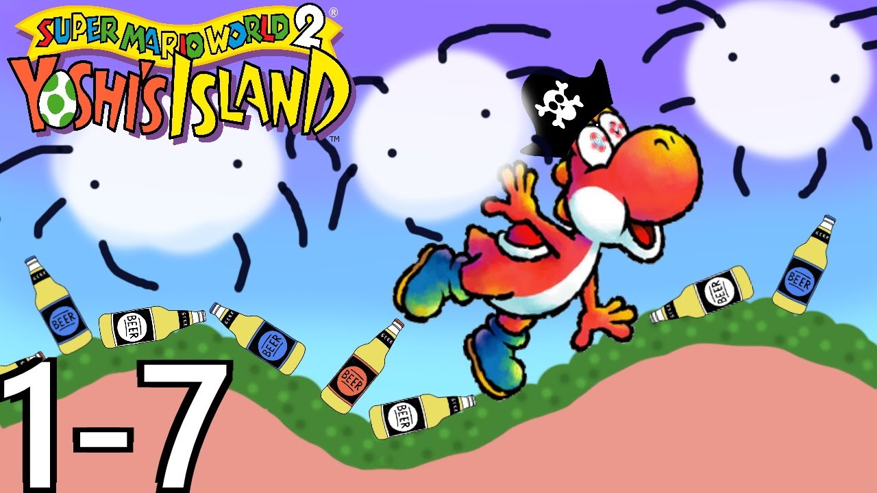 Pirate Yoshi Gets Drunk - Let's Play Yoshi's Island 1-7 (Tos & Thos ...