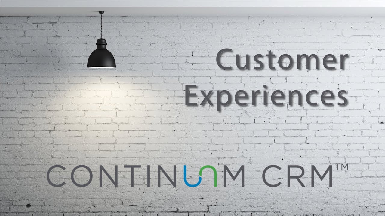 Continuum CRM Customer Experiences - YouTube