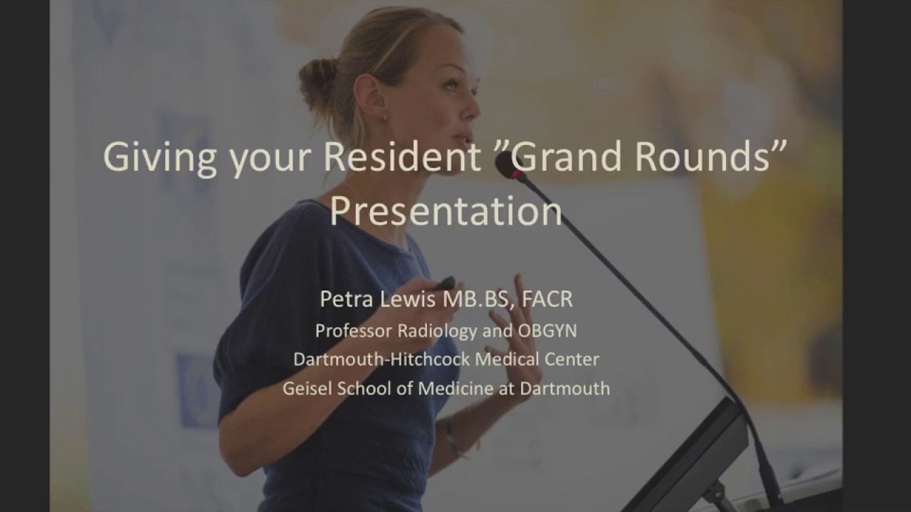 Giving resident presentations - YouTube