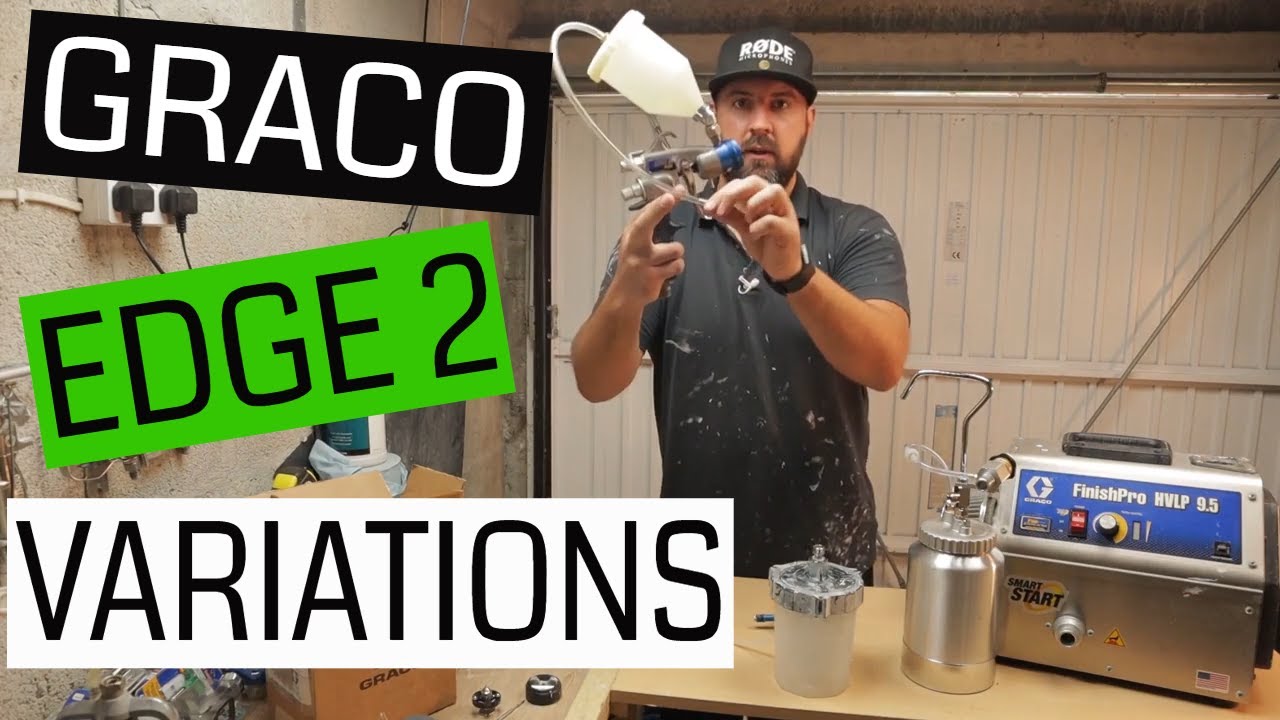 Graco 9.5 HVLP Edge 2 Plus Gun - Gravity Conversion + Pressure Pot ...