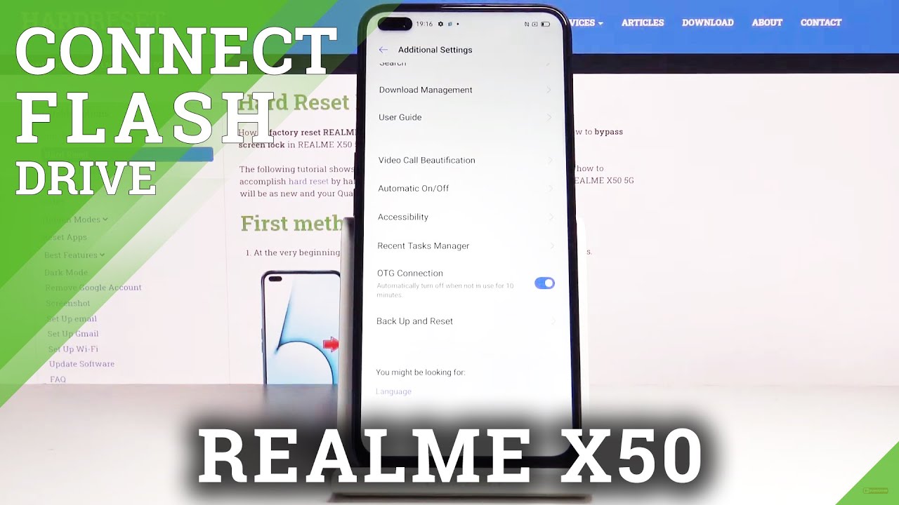 How to Enable OTG Connection in REALME X50 5G – Enter Developer Options ...