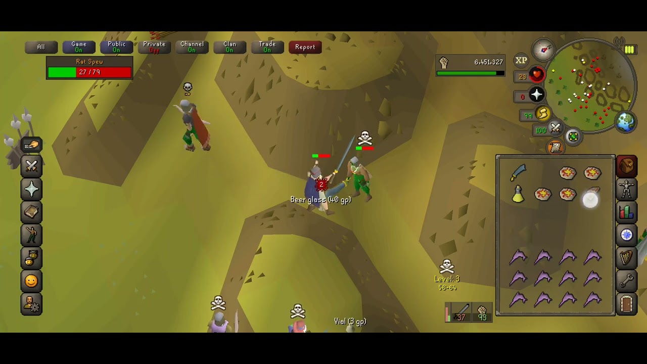 OSRS PK f2p POT R2H - YouTube