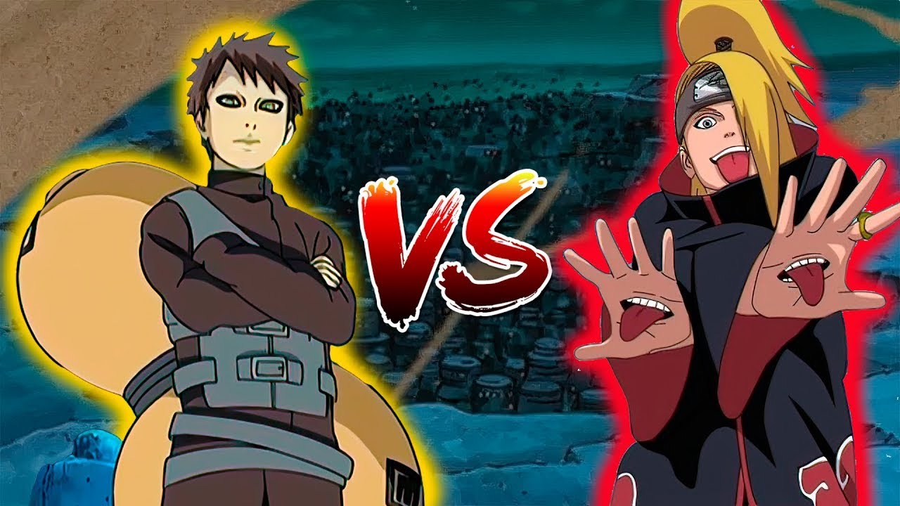 Gaara VS Deidara. Full Fight. The Akatsuki have started to act! Naruto ...