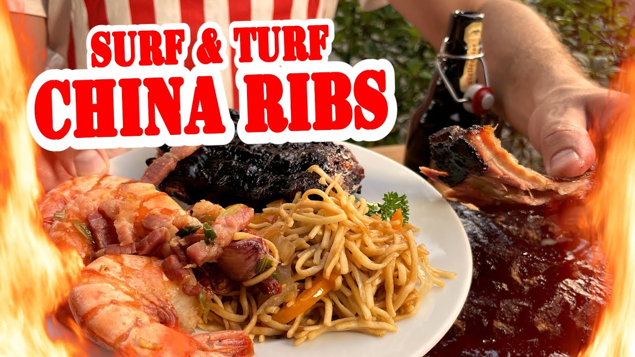 Bulldozer Surf & Turf China Ribs | Die Grillshow 463 #BBQ #Grillshow # ...
