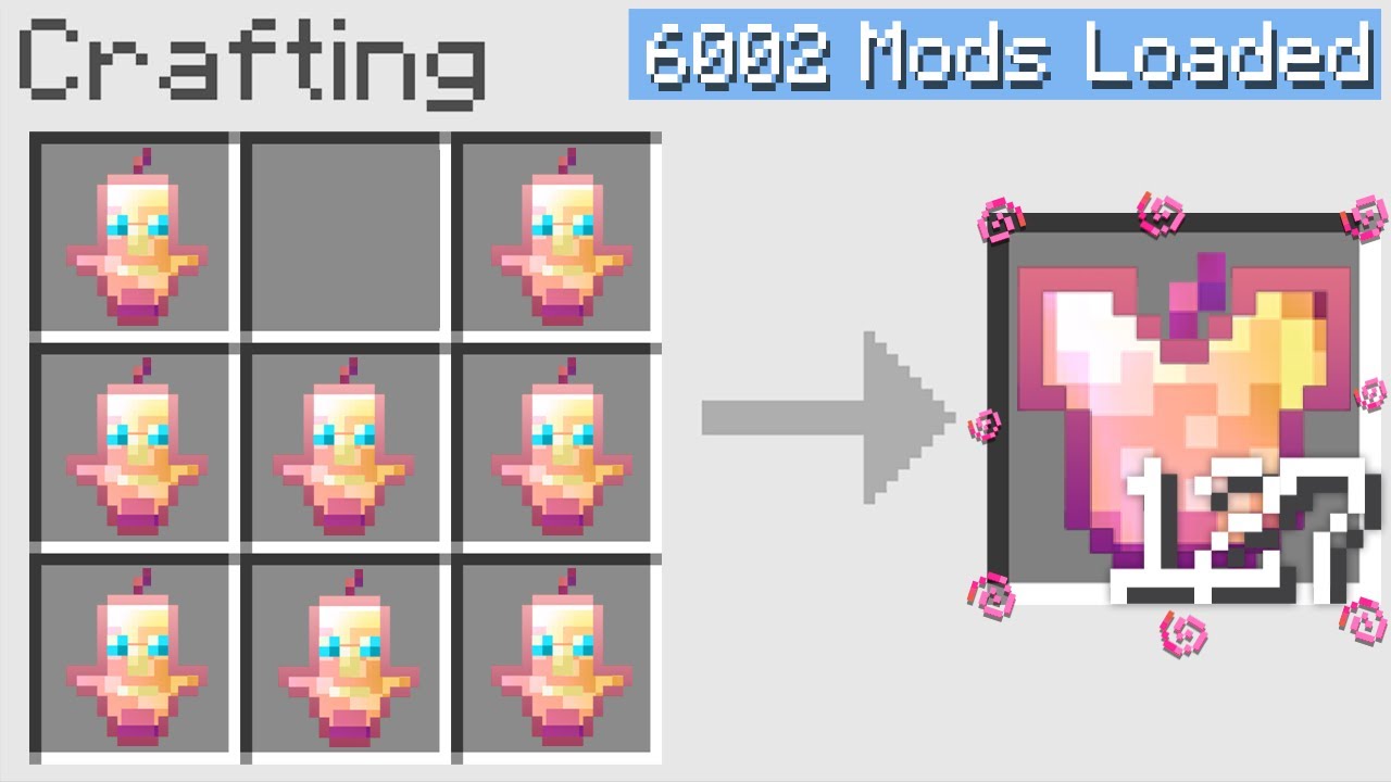 Minecraft UHC but crafting recipes are RANDOM... with 6,000 mods. - YouTube
