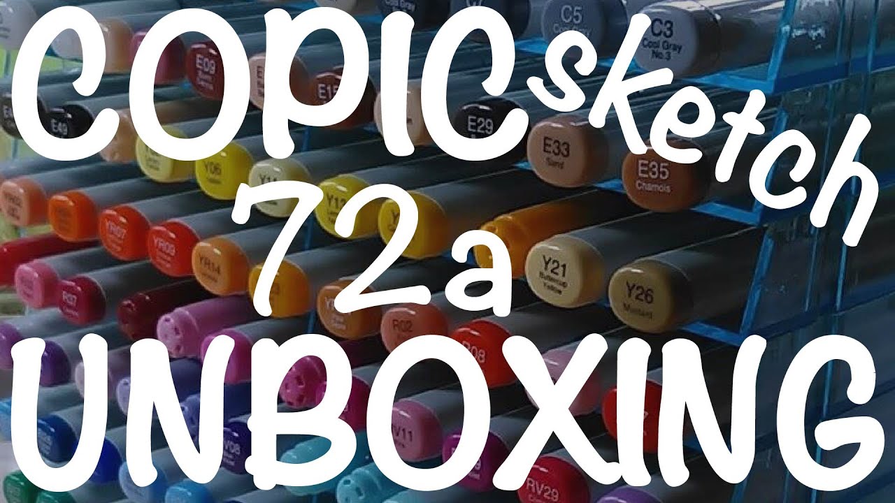 COPIC Sketch 72 set A UNBOXING and REVIEW! - YouTube
