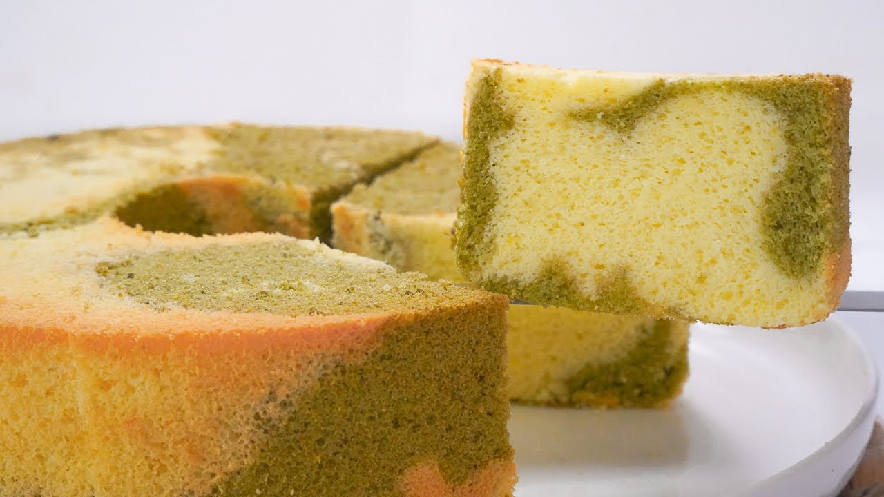 Lemon Matcha Chiffon Cake Recipe | Tasty Tamerry - YouTube