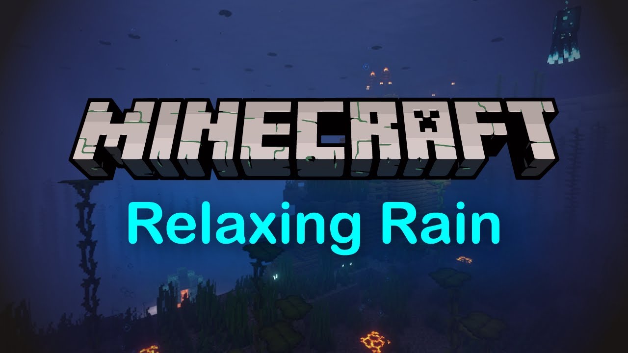 Minecraft Rain (With Soft Minecraft Music) |Underwater Themed| - YouTube