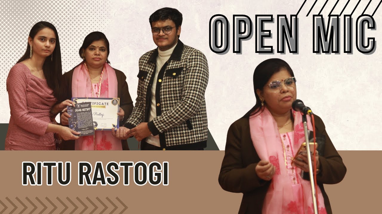 Ritu Rastogi |Silsila Do Saalon Ka| Blue Star Publication || Open Mic # ...
