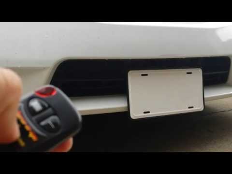 Electric Retractable License Plate Bracket