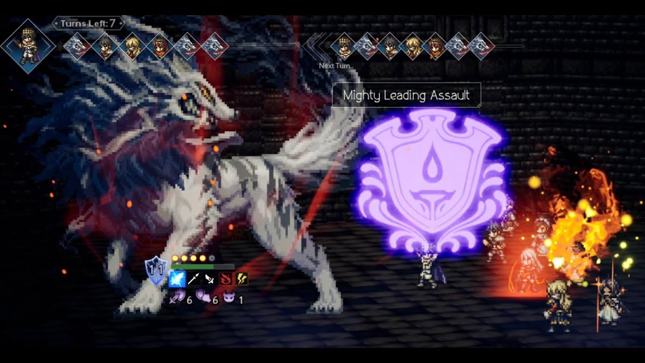 Octopath COTC GEP Clearing Elite Tower Floor 1 in 3 attempts (no ...