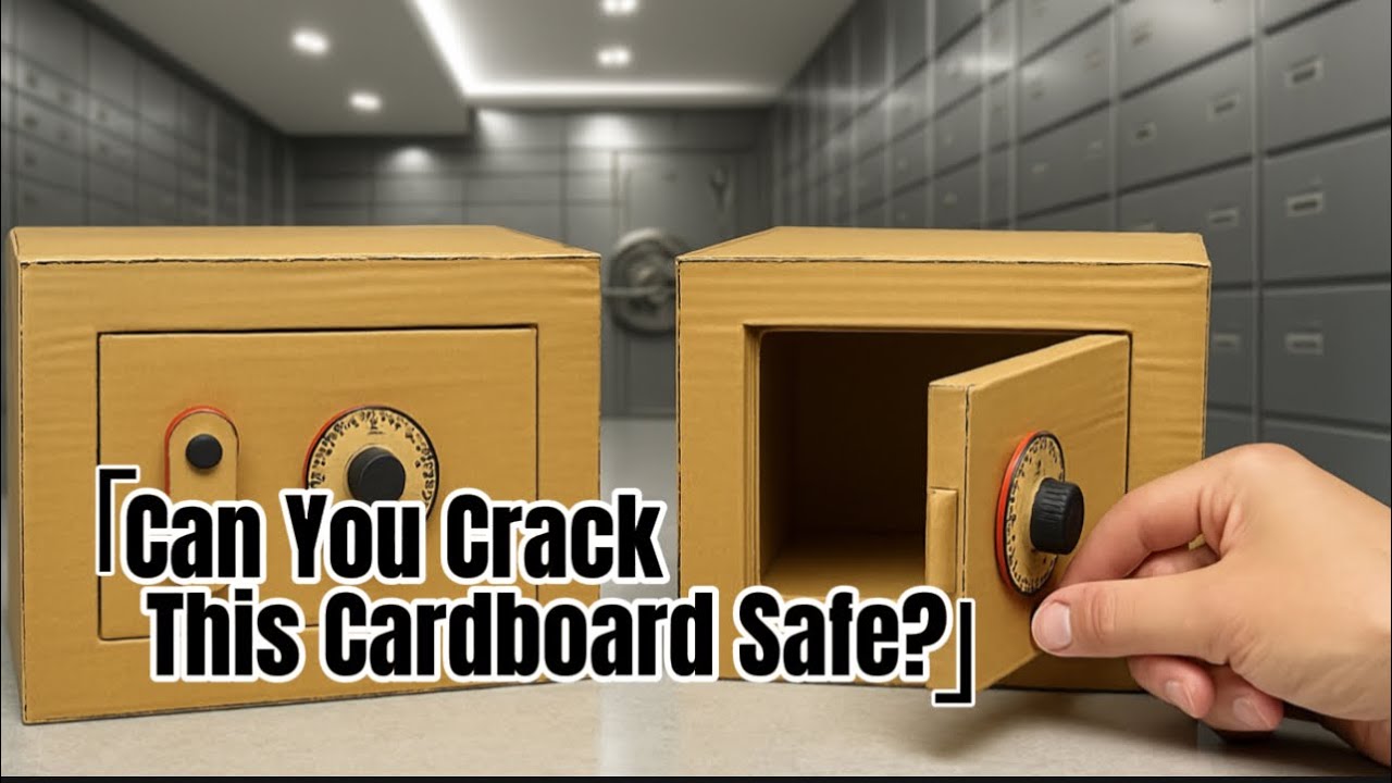 DIY Cardboard Safe with Combination Lock | Easy and Cool Idea - YouTube