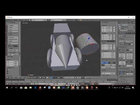 tutorial membuat kereta dengan menggunakan blender - YouTube