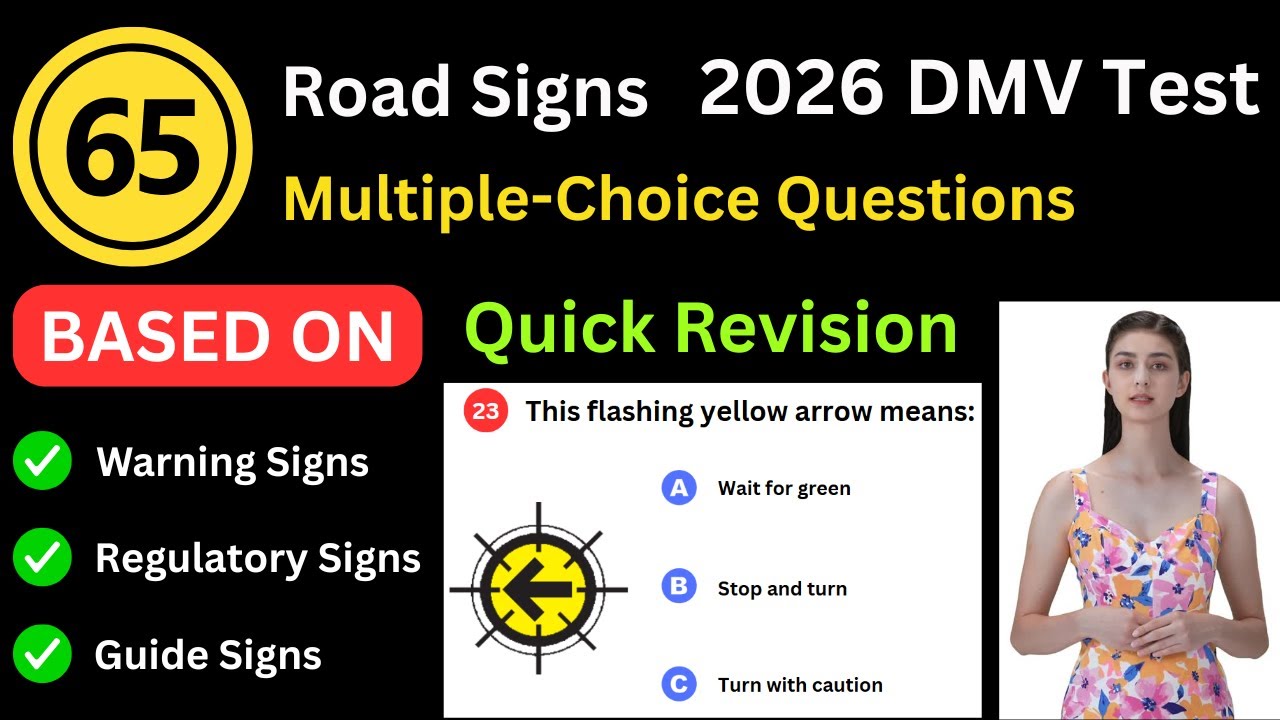 2026 DMV Test Questions | Road Signs (Traffic Signals & Signs) Written ...