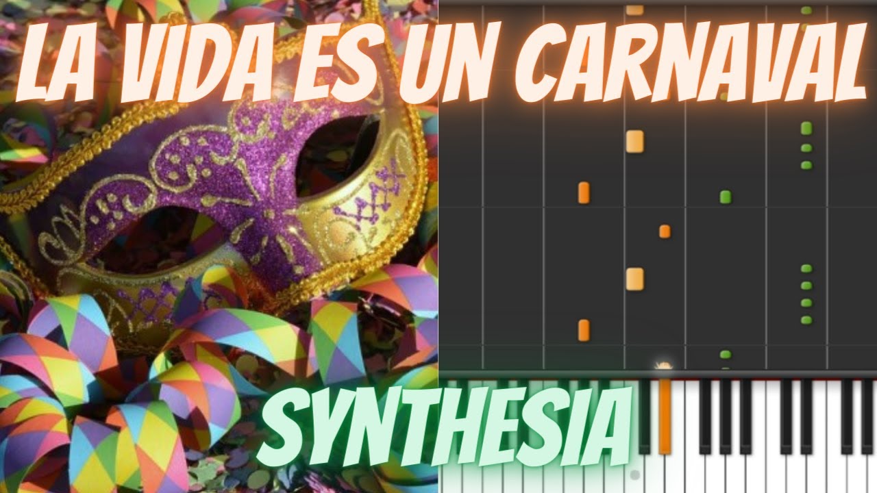 La Vida Es Un Carnaval - Celia Cruz | Synthesia Tutorial - YouTube