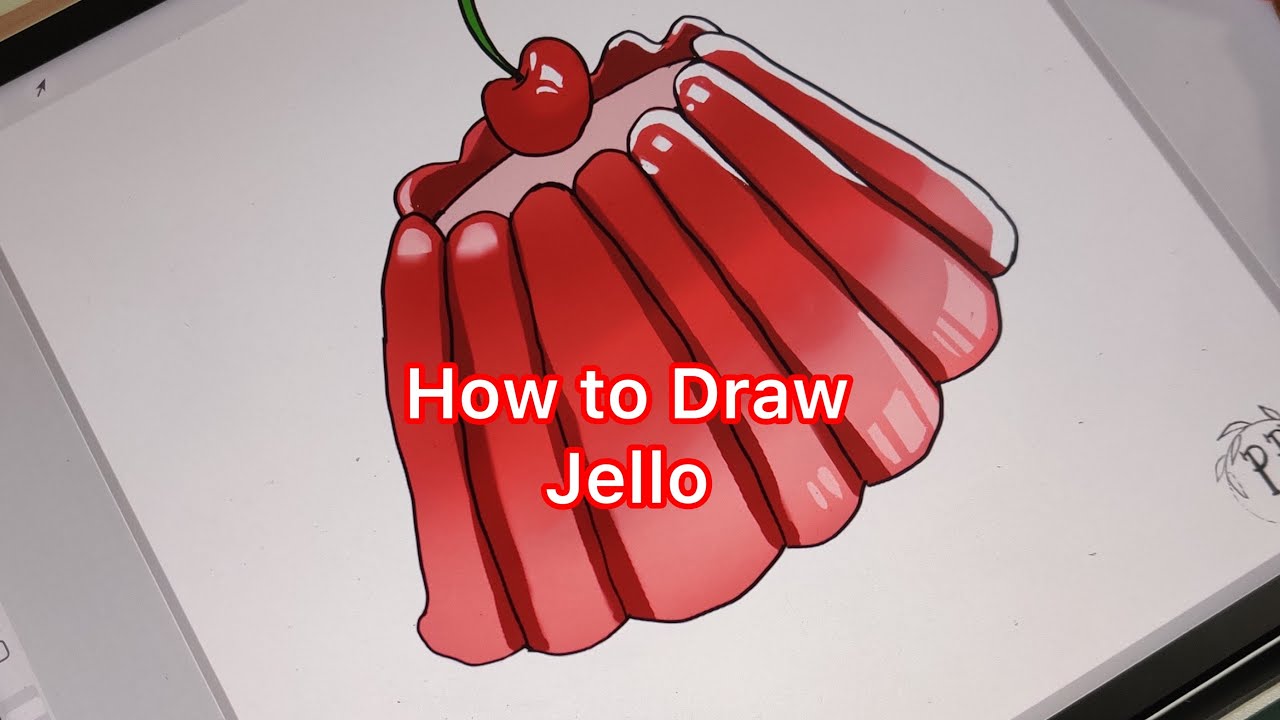 How to Draw and Colour Jello in Procreate | #jellyart #arttutorial # ...