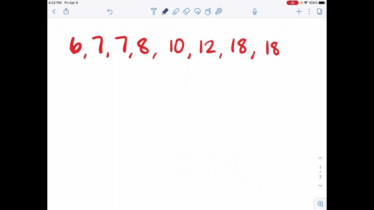IQR with even data - YouTube
