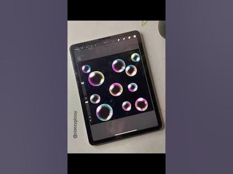 How to make BUBBLES 🫧🫧in Procreate | Steezy Glossy #shorts #procreate # ...