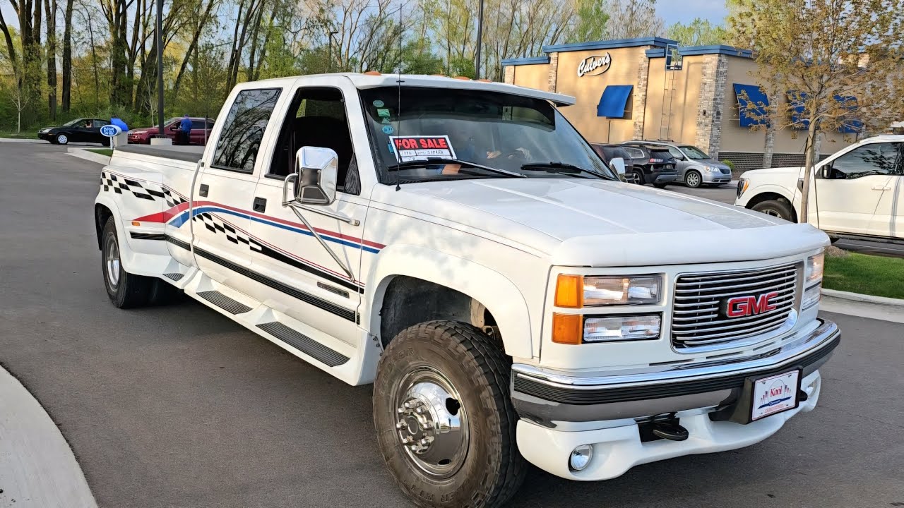 1996 GMC Sierra Pickup Truck 1 Ton Dually 454 7.4L Drive By For Sale ...