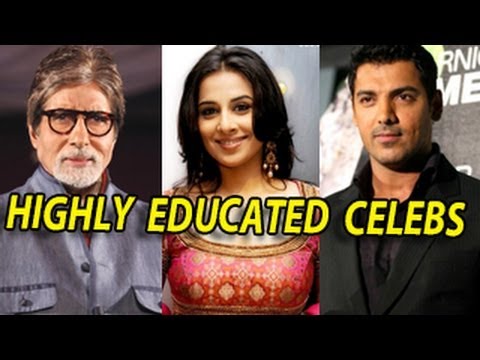 Top 7 Bollywood Celebrities Who Are Highly Educated - YouTube