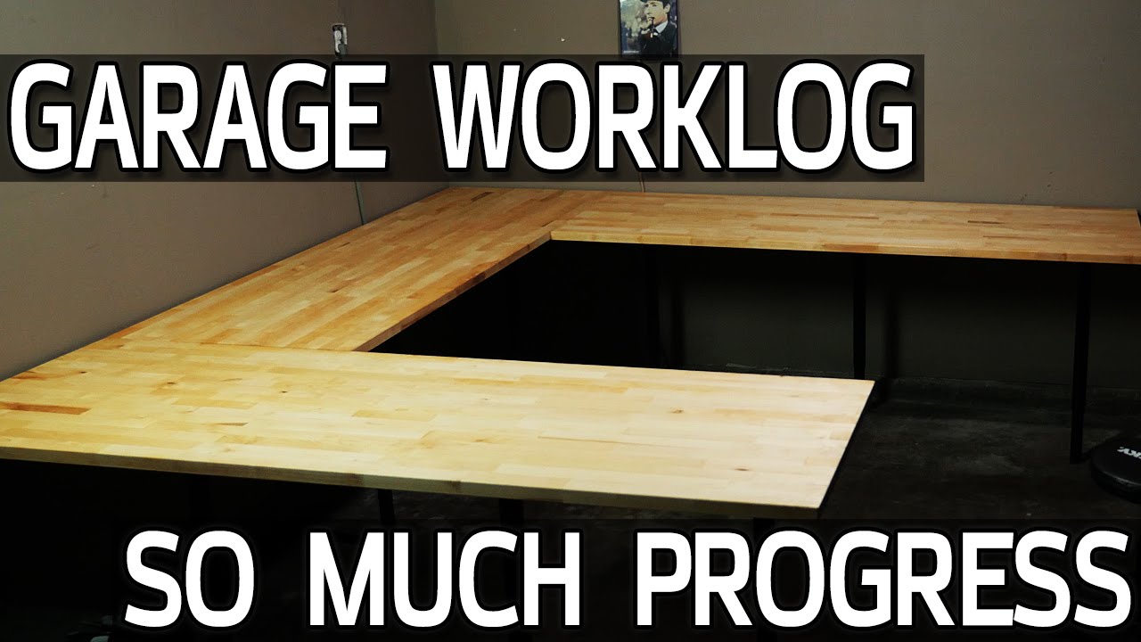 So Much Progress + New Tables! Garage Worklog 6 - YouTube