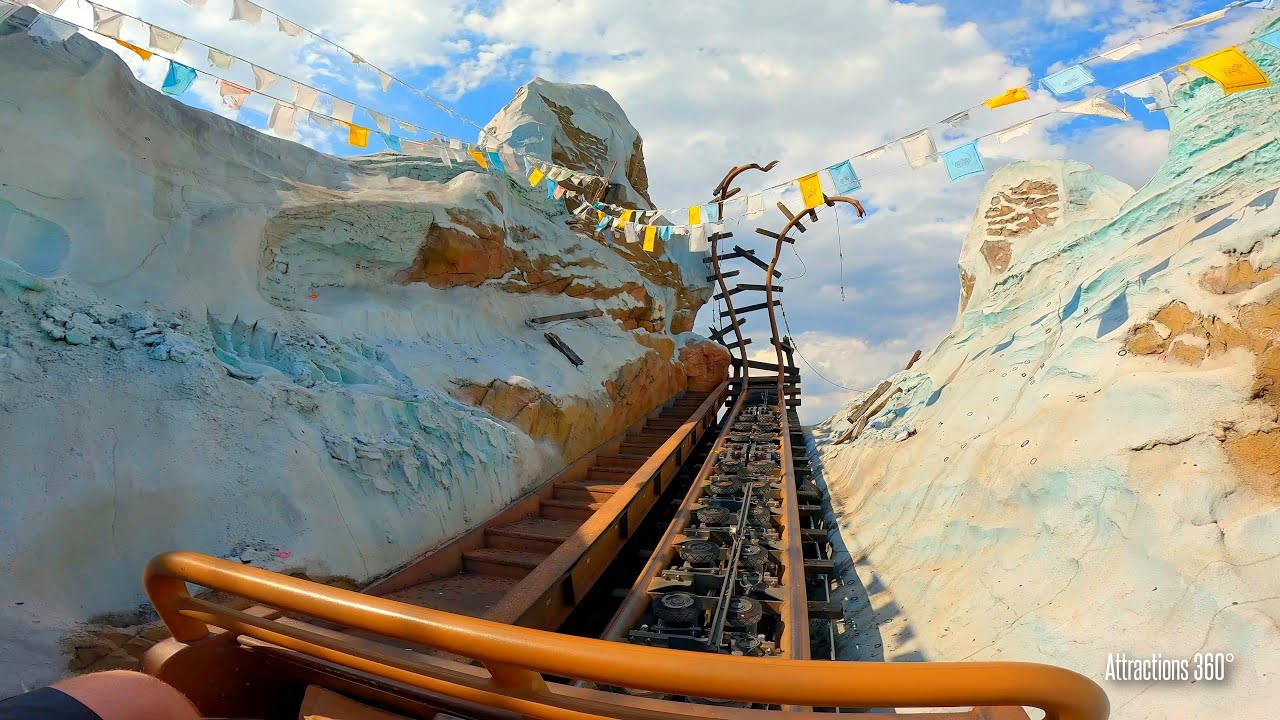 Mt. Everest Ride | Expedition Everest Coaster Ride at Disney's Animal ...
