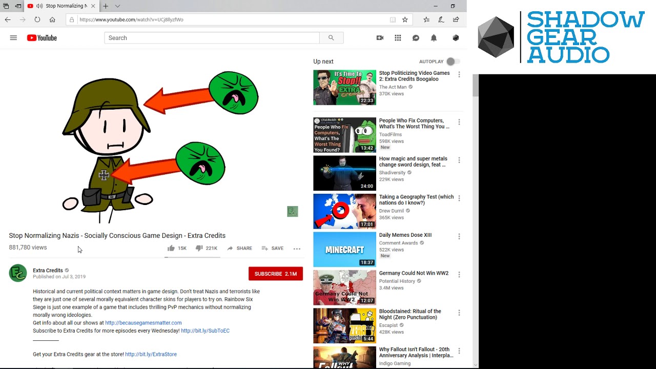 Stop Normalizing Naivete - A Response to Extra Credits - YouTube