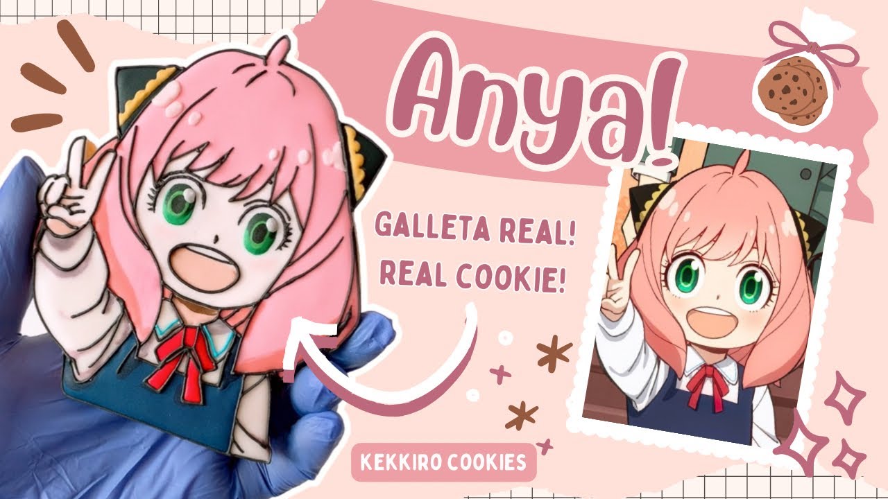 [eng sub] 💖 Galleta de Anya! + Tips para mezclar colores 🎨 Galletas ...