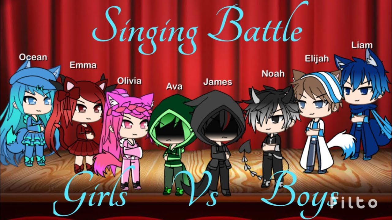 Singing Battle || Gacha Life|| Girls VS Boys - YouTube