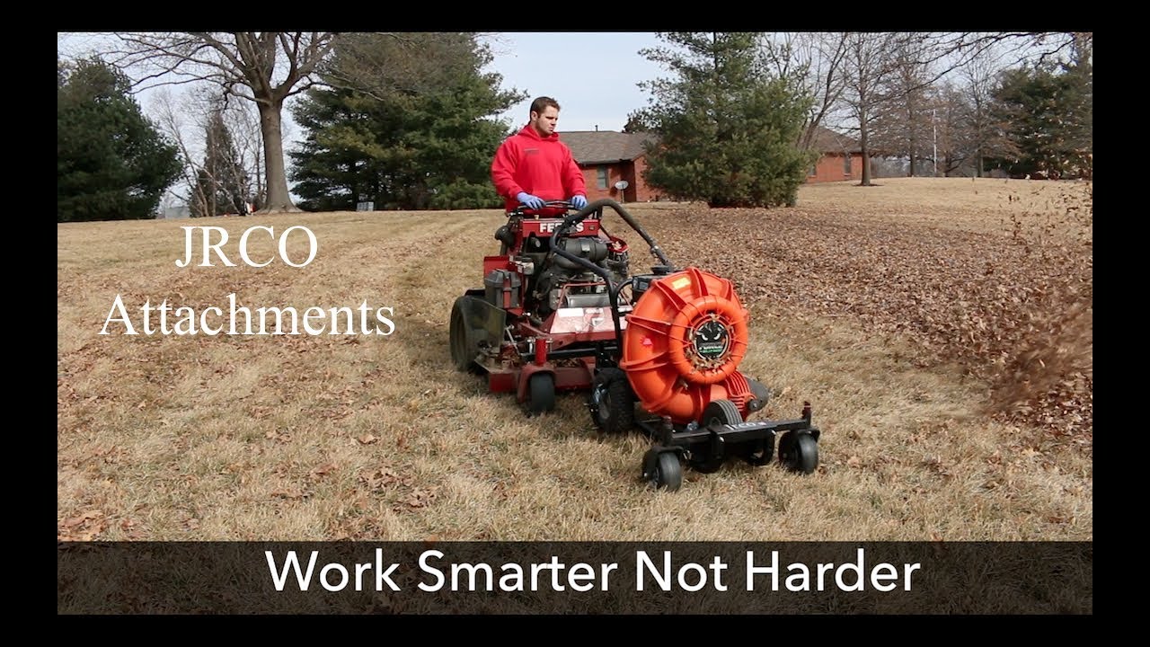 JRCO Leaf Plow & Blower Buggy | Taking the Labor Out of Leaf Removal ...